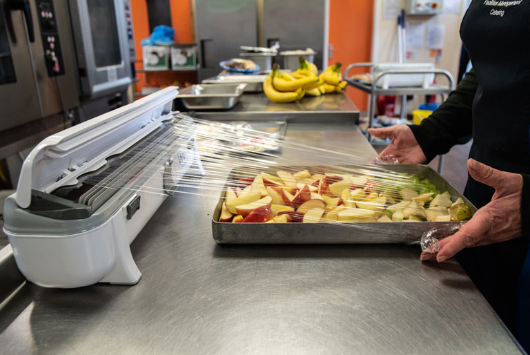 Cling Film Cutter - Food Safety is as Easy as 1,2,3